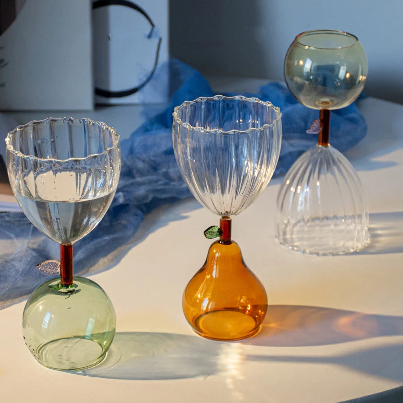 Artistic Handcrafted Glass Goblets With Unique Designs on Luulla