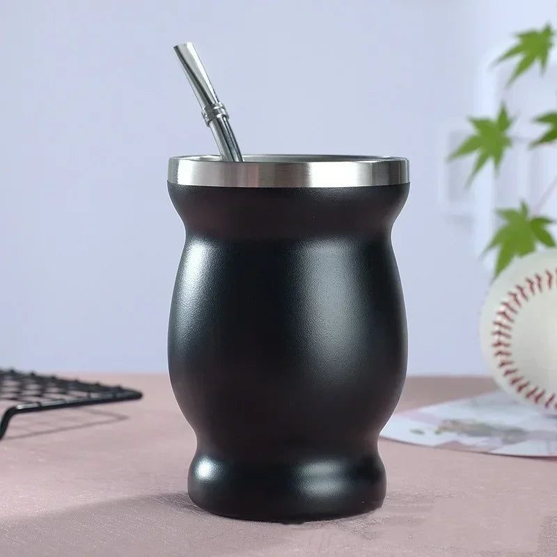 Stainless Steel Matte Black Yerba Mate Cup on Luulla