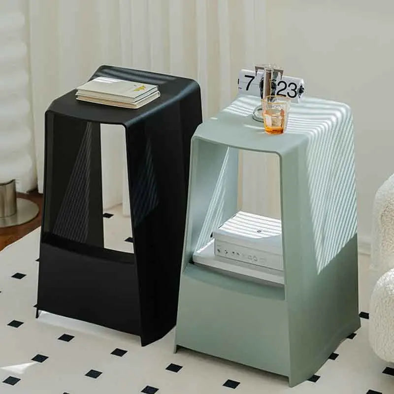 Modern Stackable Accent Tables With Storage Shelf on Luulla