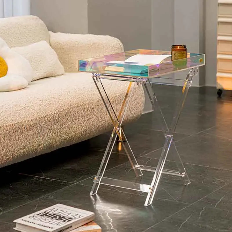 Portable Acrylic Tray Table With Foldable Design on Luulla