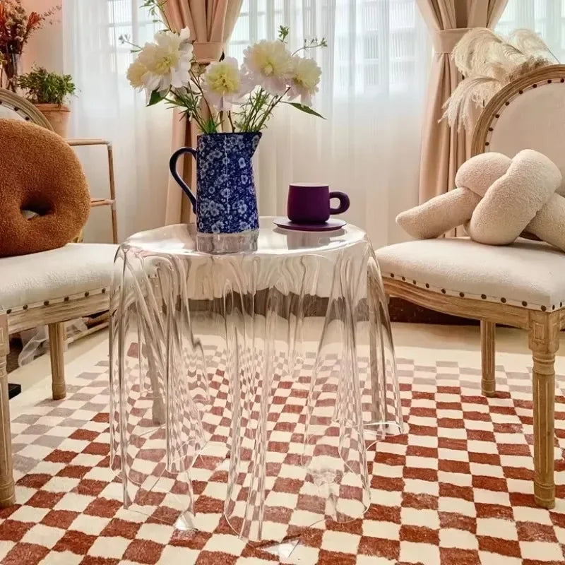 Transparent Acrylic Drip Coffee Table Modern Design on Luulla