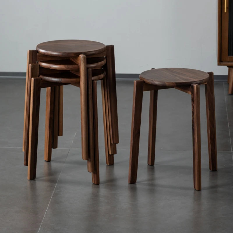 Stackable Wooden Stools For Space-saving Seating Solutions on Luulla