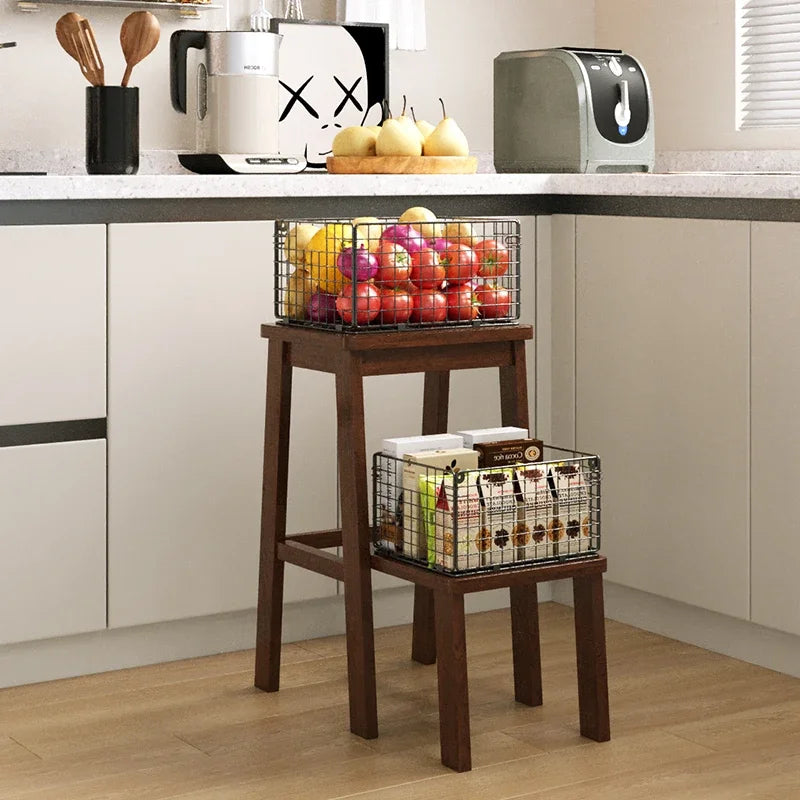 Space-saving Stackable Wooden Kitchen Storage Rack on Luulla