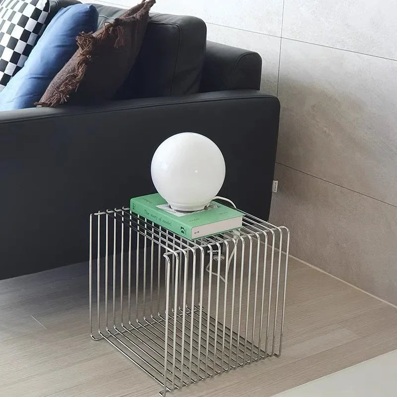 Modern Metal Side Table With Minimalist Design on Luulla