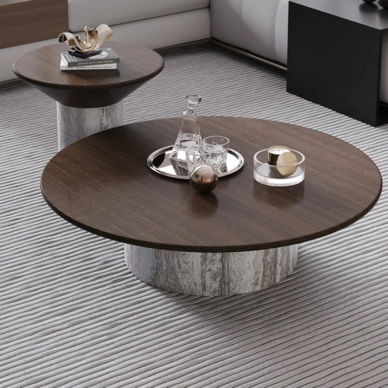Modern Circular Tables With Marble Base Design on Luulla