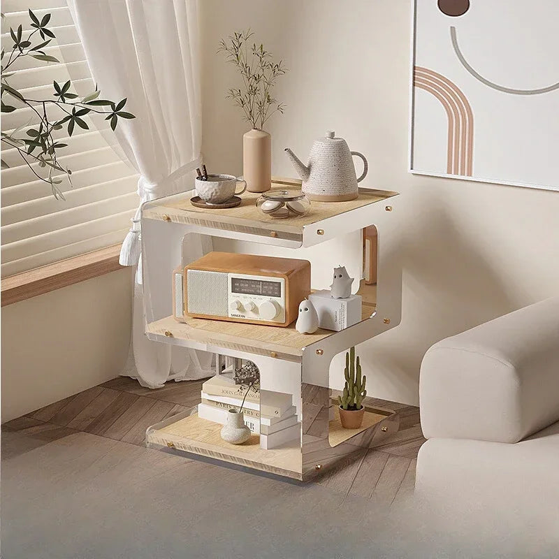 Multi-tier Wood Shelf With Modern Design on Luulla