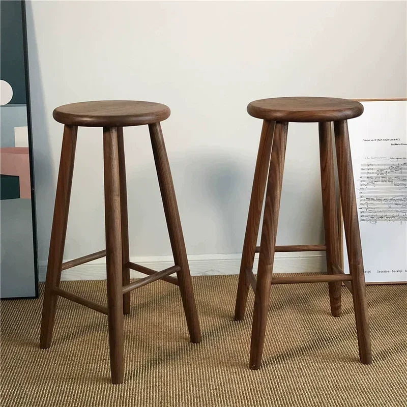 Solid Wooden Bar Stools With Natural Finish on Luulla