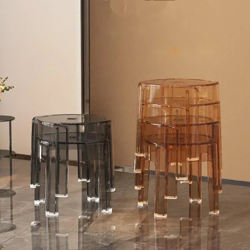 Transparent Stackable Acrylic Stools For Modern Decor on Luulla
